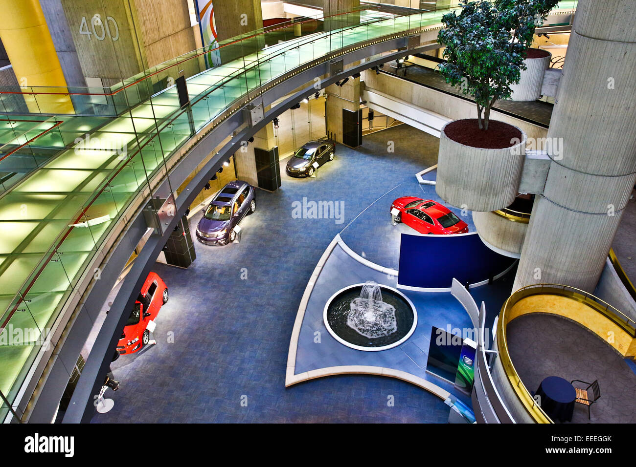 Inside GM Renaissence Center, Detroit, Michigan, USA. Oct. 27, 2014 ...