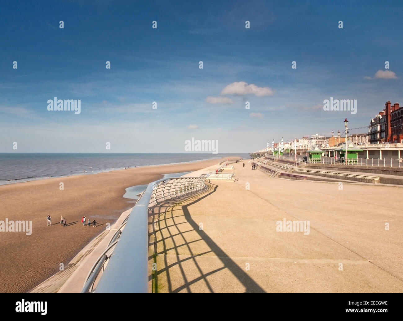 Blackpool beach promenade steps hi-res stock photography and images - Alamy