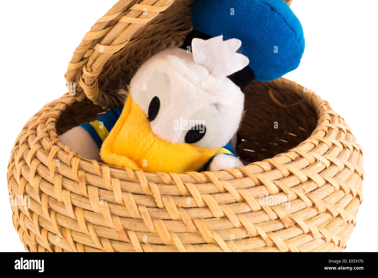a nice duck smile in the basket Stock Photo - Alamy