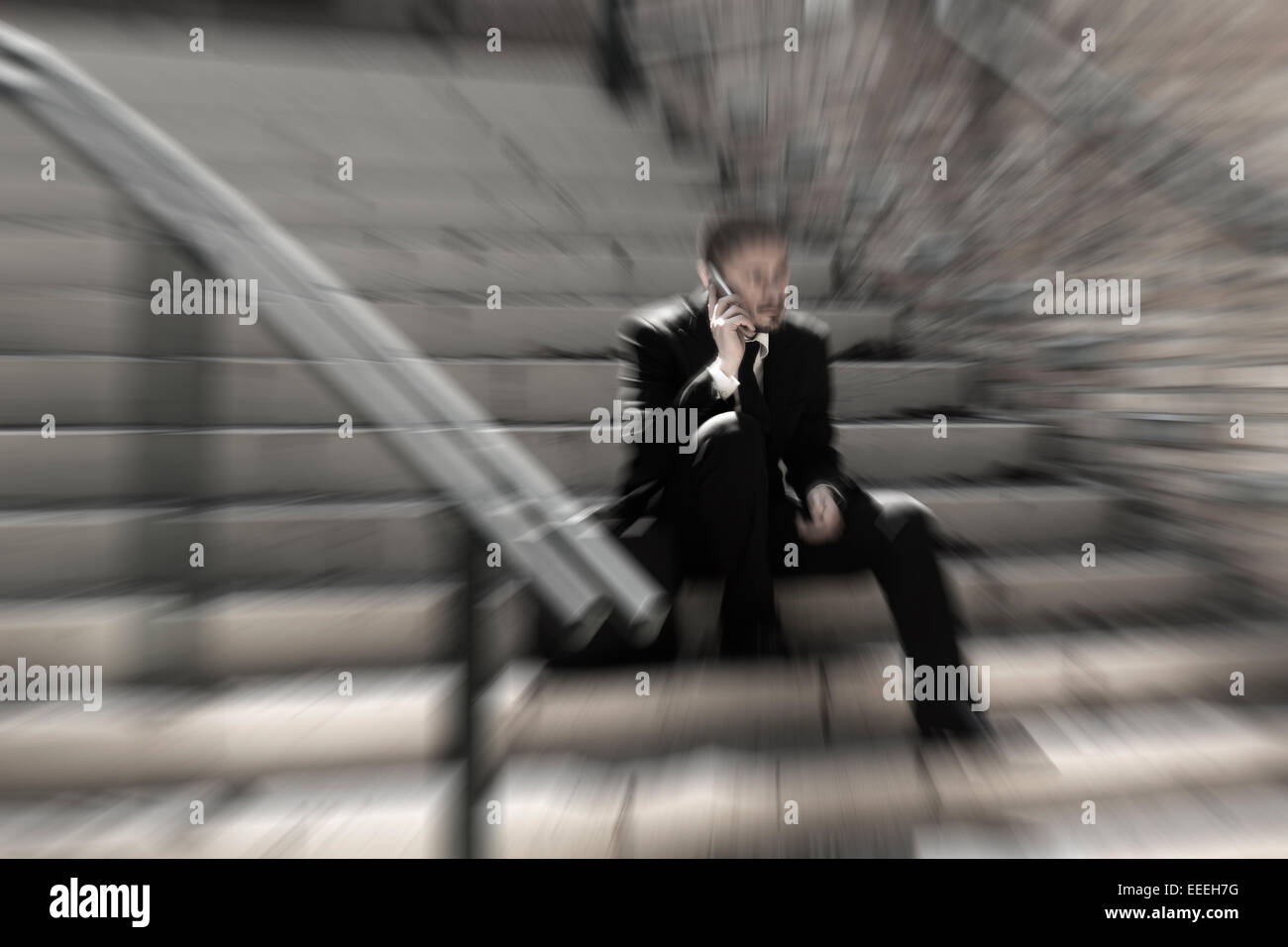 emergency at the mobile phone, business man call Stock Photo - Alamy