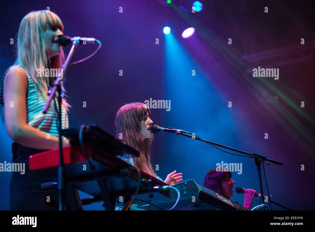 Alges, PORTUGAL: Au Revoir Simone performing live on the 2nd day of ...