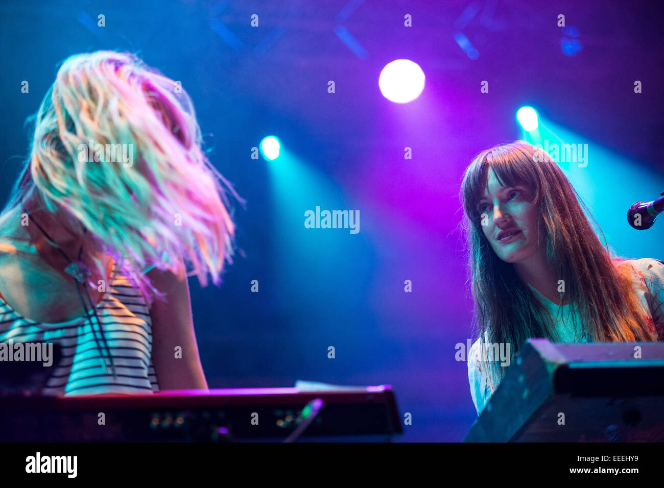 Alges, PORTUGAL: Au Revoir Simone performing live on the 2nd day of ...