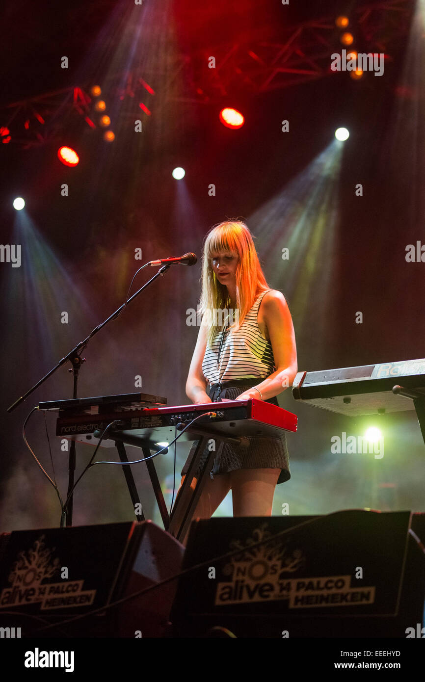 Alges, PORTUGAL: Au Revoir Simone performing live on the 2nd day of ...