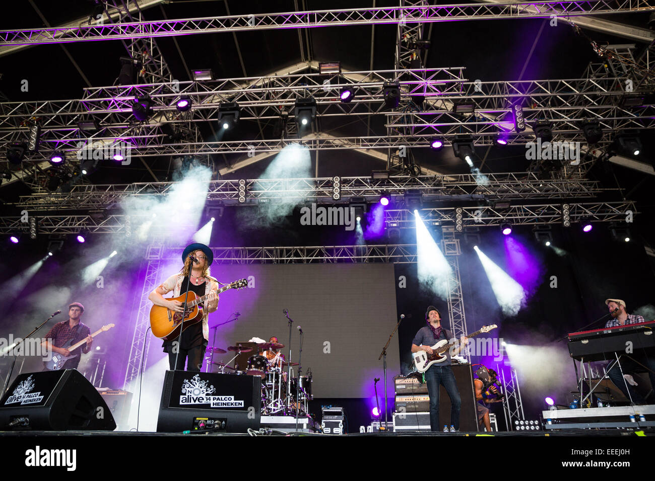 NOS Alive (Optimus Alive) Festival 2014 - Day 2 Featuring: Allen Stone ...