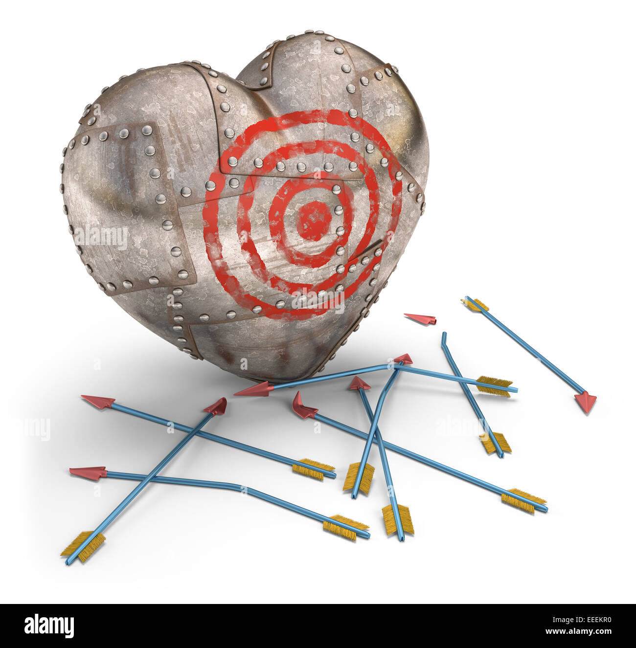 Cupid arrow heart hi-res stock photography and images - Alamy