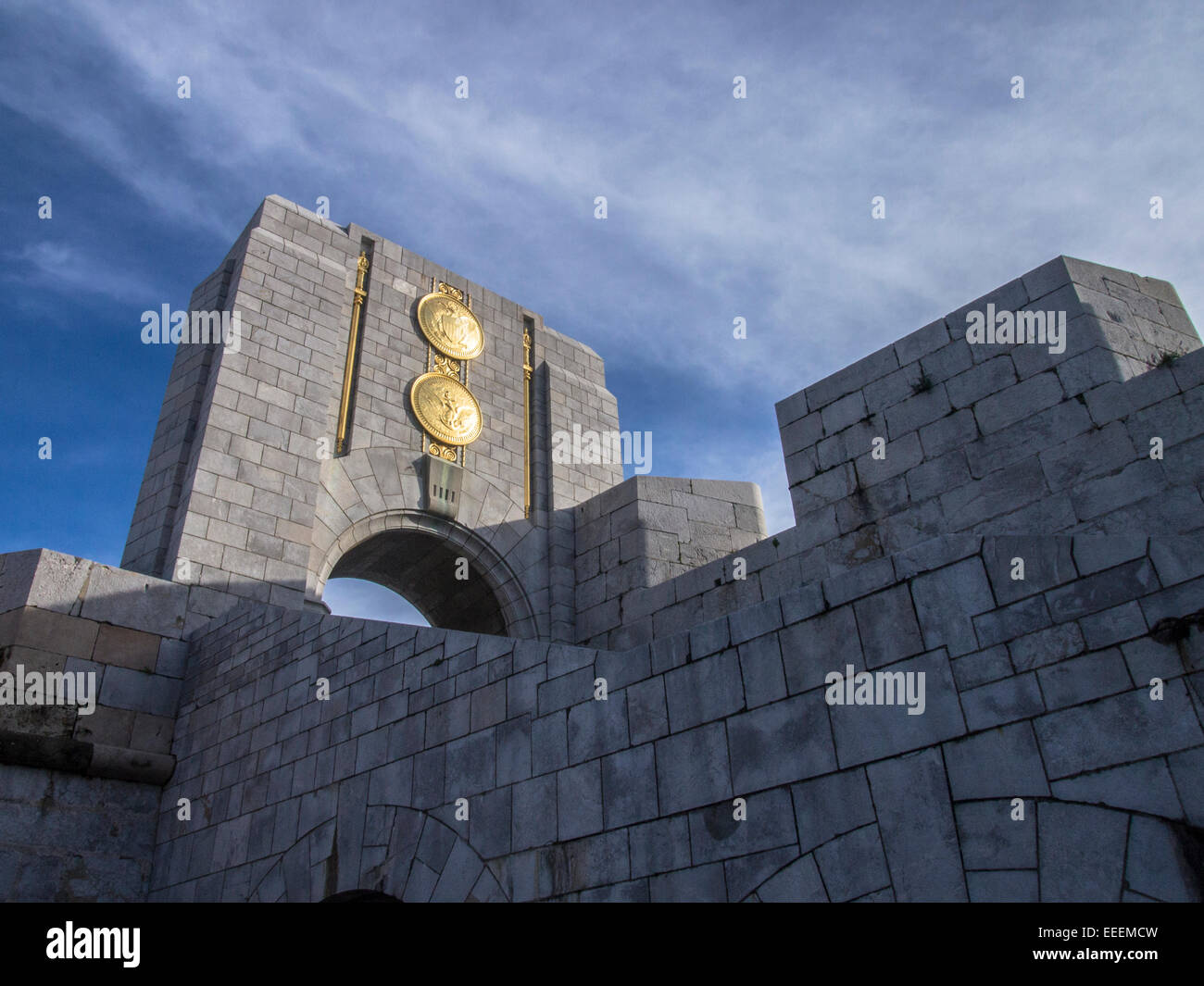 Gibraltar's American War Memorial at Line Wall Road Stock Photo - Alamy