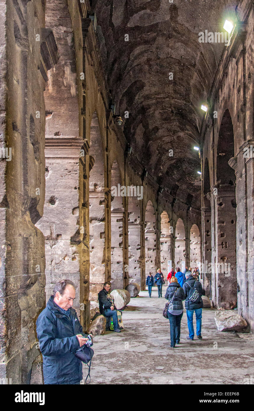 ROME - January 7: Colosseum (Coliseum) on January 7, 2014 Rome, Italy ...