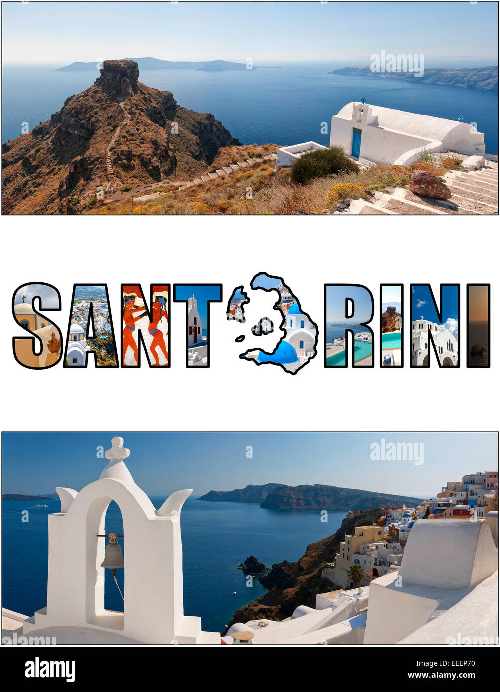 Greece photo collage hi-res stock photography and images - Alamy