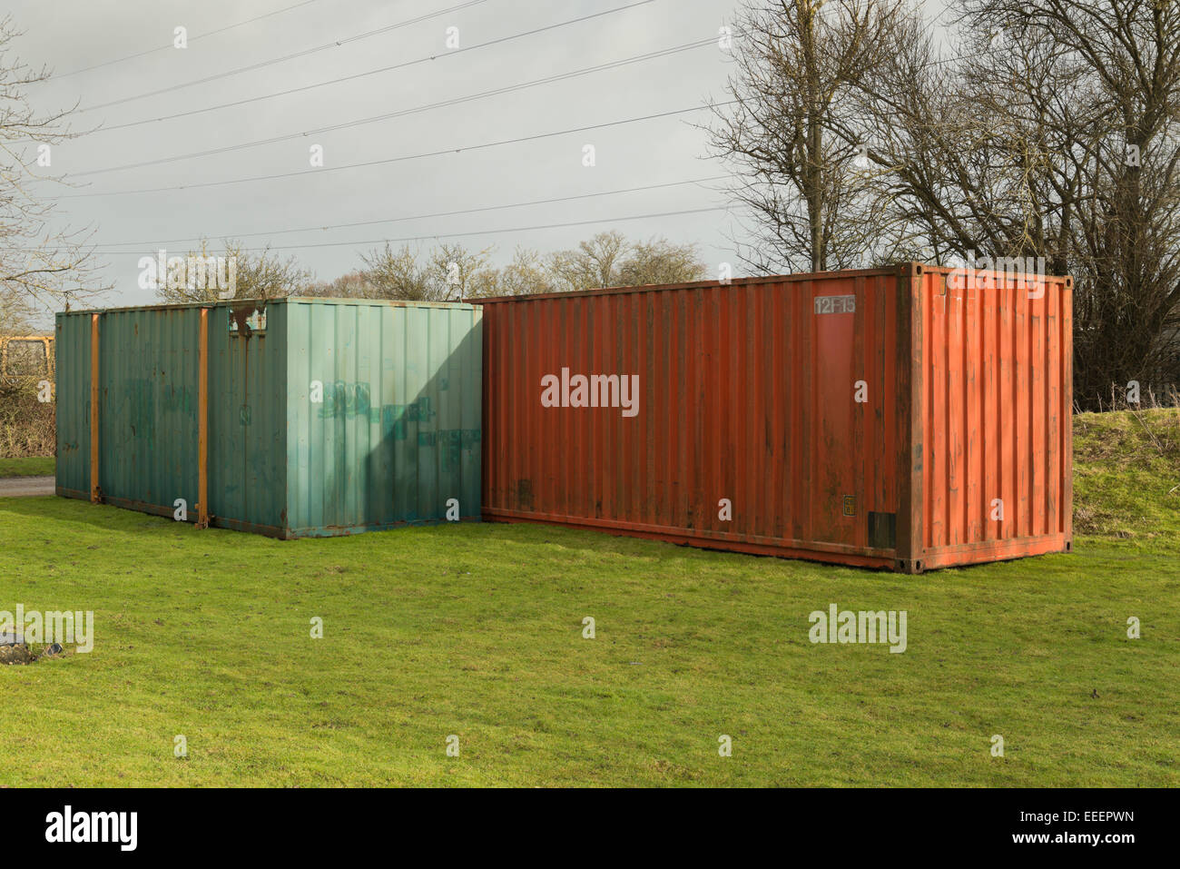 Two containers hi-res stock photography and images - Alamy