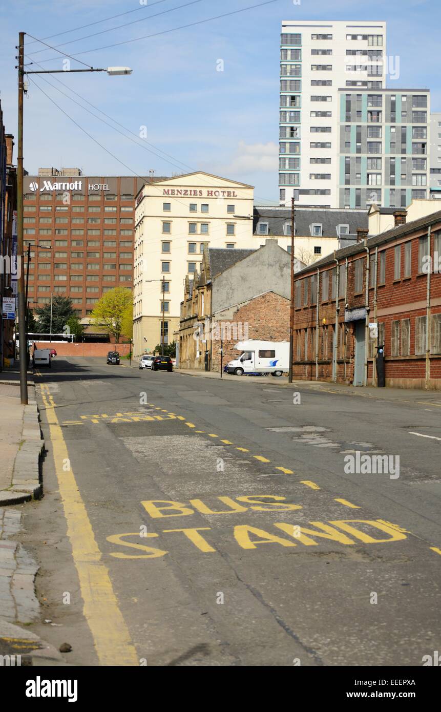 Washington Street at the Broomielaw in Glasgow, Scotland Stock Photo ...