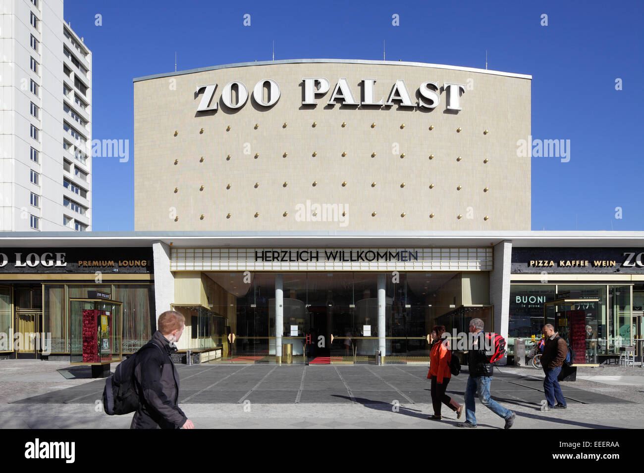 Berlin, Germany, cinema Zoo Palace in Budapest Street Stock Photo - Alamy