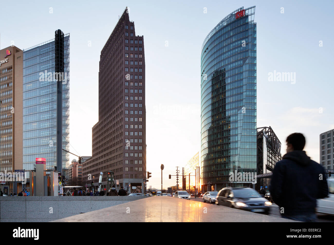 Berlin, Germany, Potsdamer Platz in the evening sun Stock Photo - Alamy