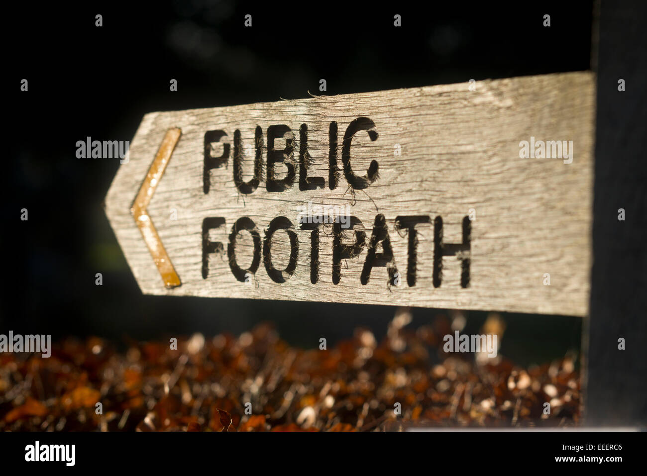 Public Footpath sign from the United Kingdom Stock Photo - Alamy