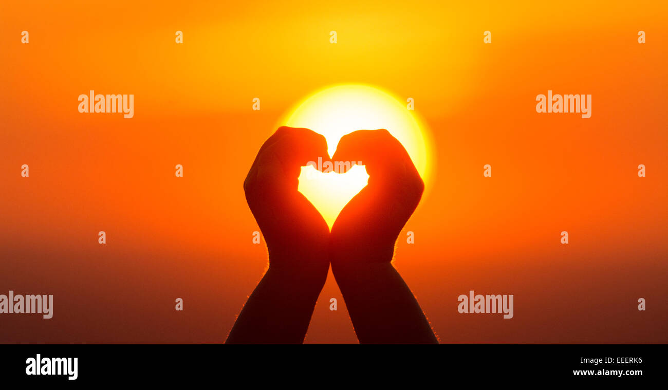 Hands heart hi-res stock photography and images - Alamy