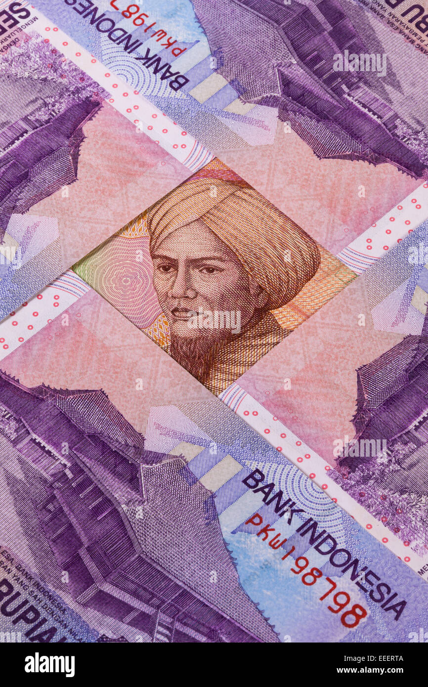 Different Indonesian rupiah banknotes on the table Stock Photo - Alamy