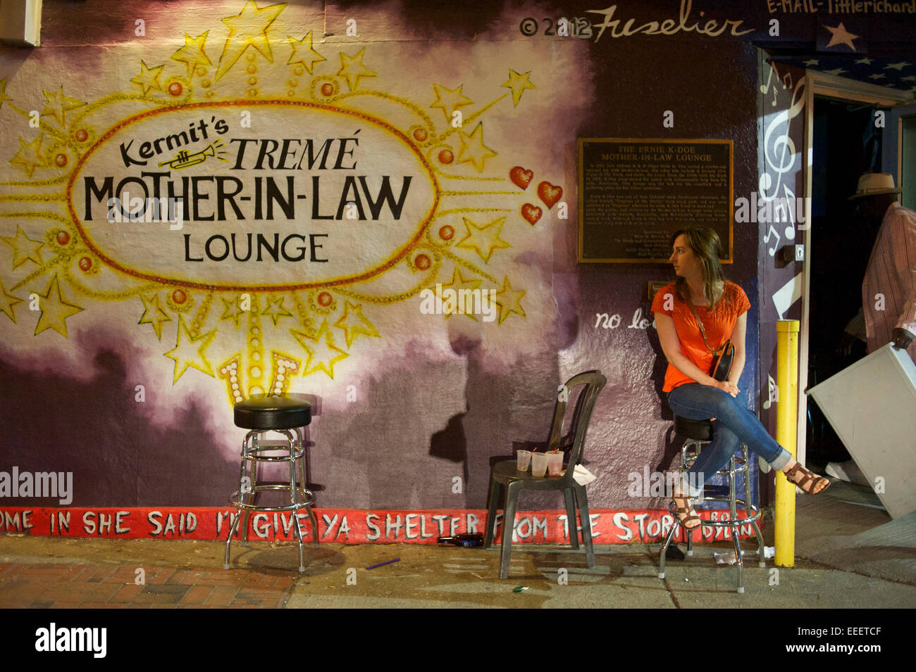 Bar, New Orleans, Louisiana Stock Photo - Alamy