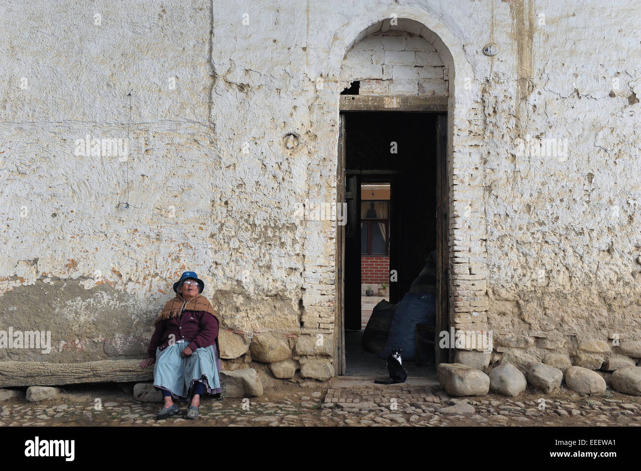 Street scene from colonial city of Tarata, Bolivia Stock Photo - Alamy