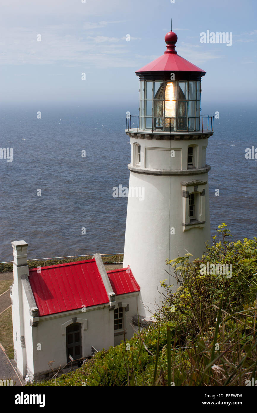 Heceta Head Light lighthouse near Florence, Oregon Stock Photo - Alamy