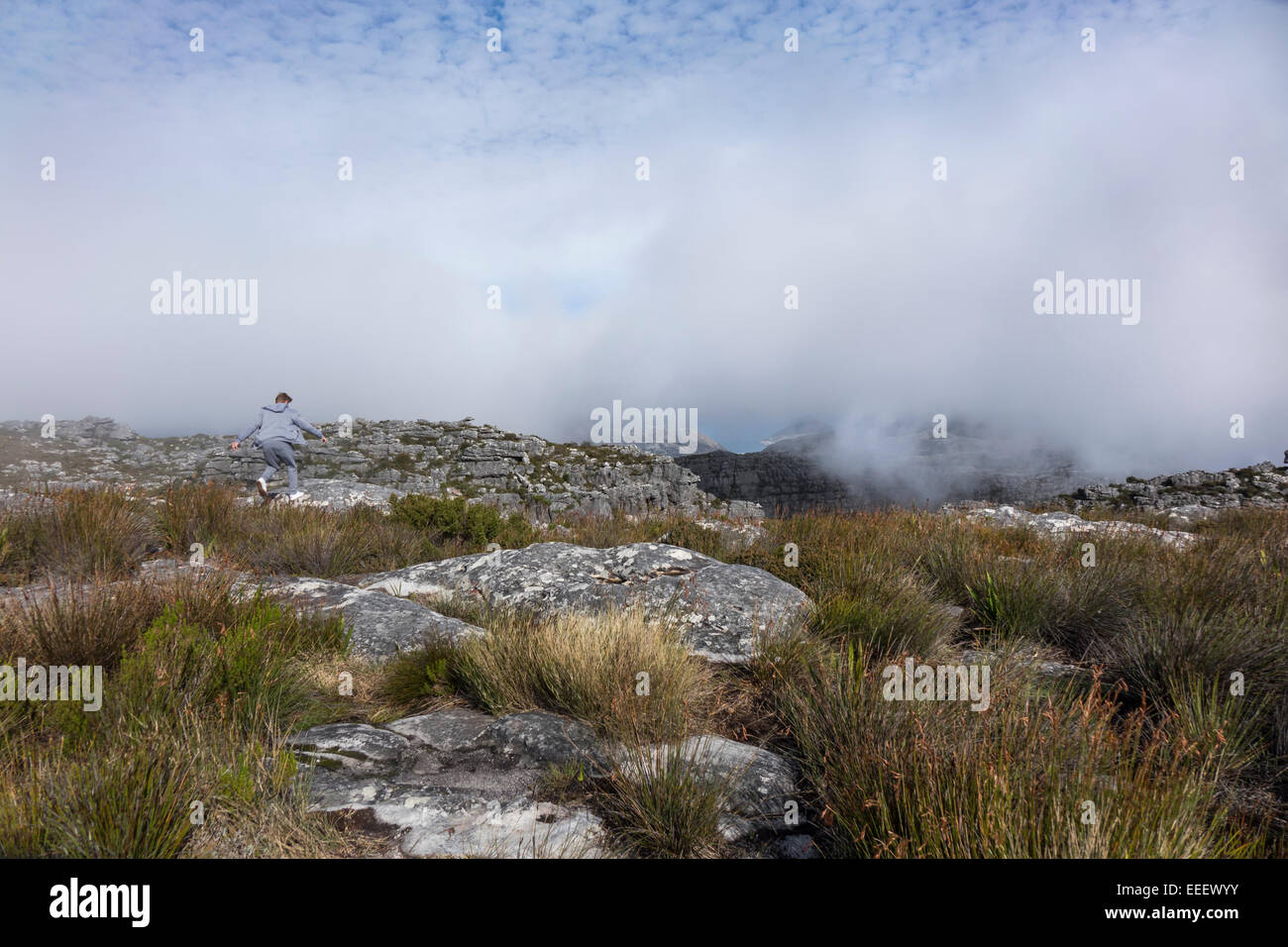 Table mountain running south africa hi-res stock photography and images ...