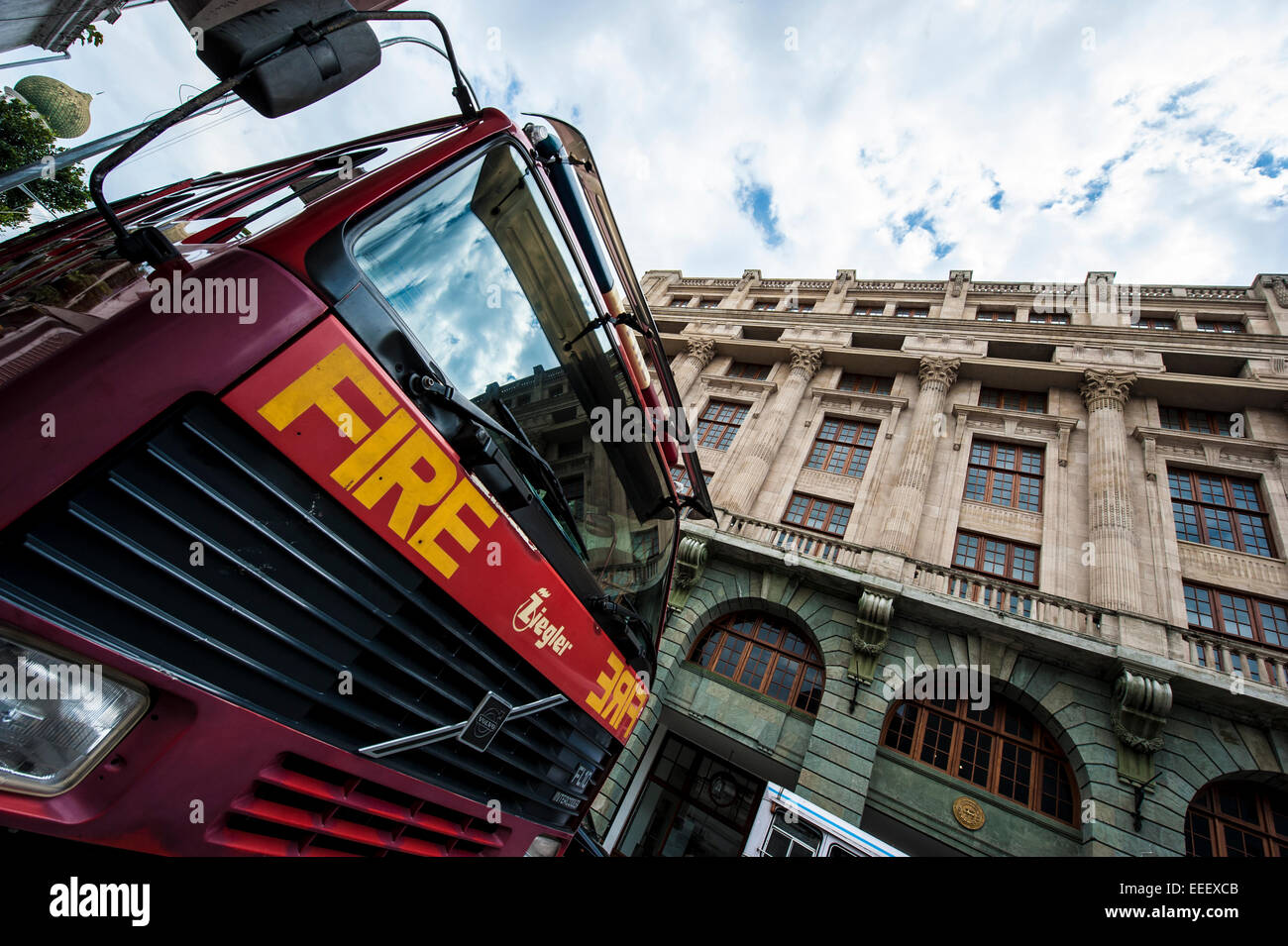 A fire engine in the street of Colombo, Sri Lanka Stock Photo - Alamy
