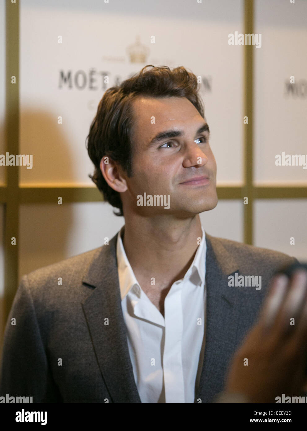 Roger federer suit hi-res stock photography and images - Alamy