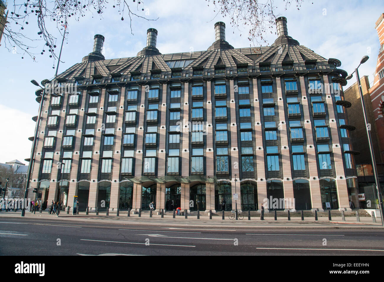 General View GV of Portcullis House, Bridge Street, Westminster, London ...