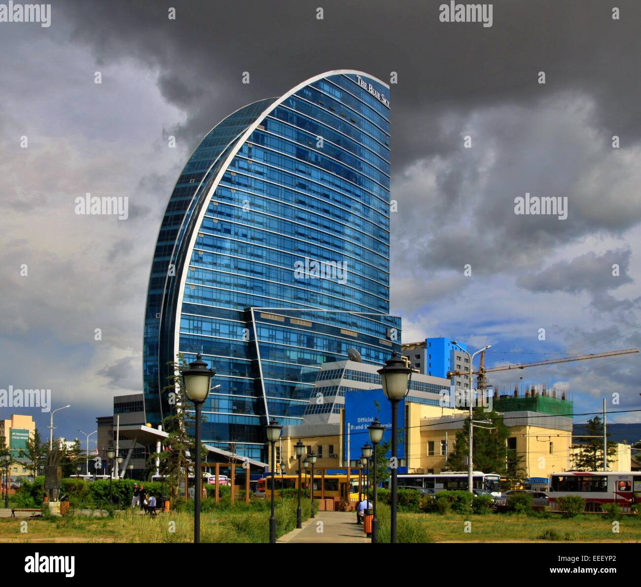 New construction of buildings in the capital city Ulaanbaatar,Mongolia ...