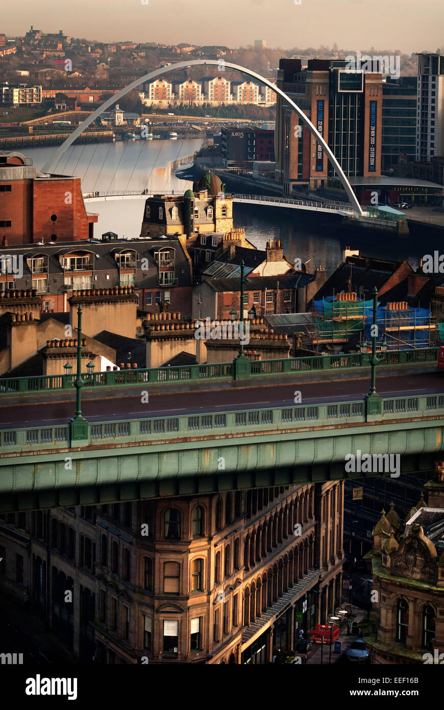 Newcastle Gateshead quayside, Tyne and Wear Stock Photo - Alamy