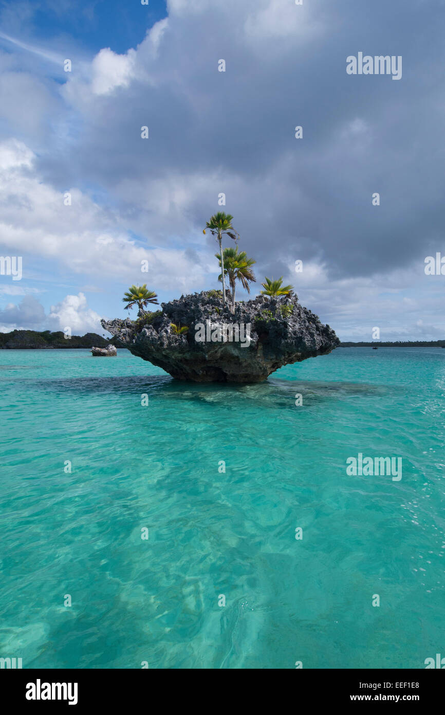 Fiji, Southern Lau Group, Island of Fulanga. Scenic lagoon located ...