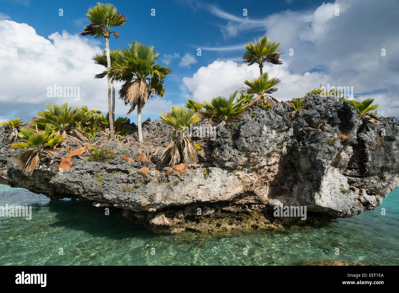 Fiji, Southern Lau Group, Island of Fulanga. Scenic lagoon located ...