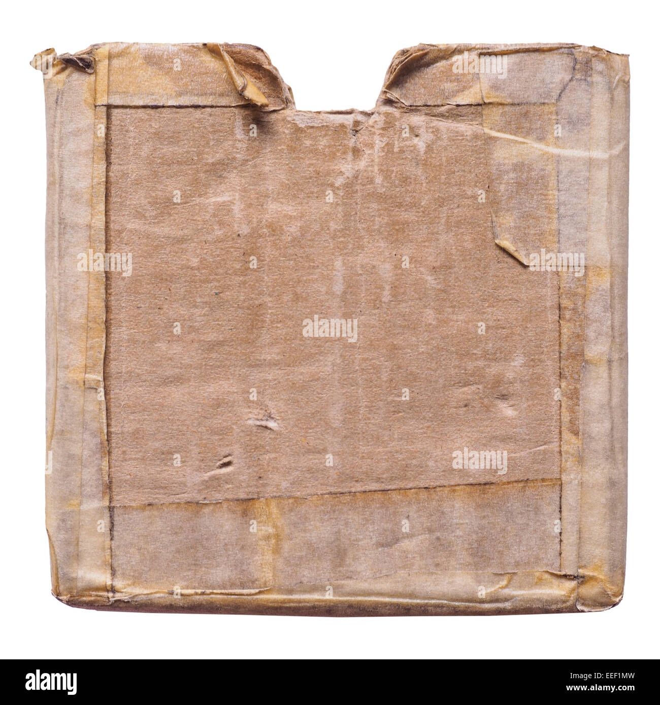 Old grunge corrugated cardboard box isolated over white Stock Photo - Alamy