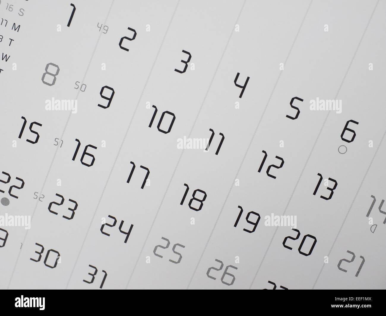Month calendars hi-res stock photography and images - Alamy