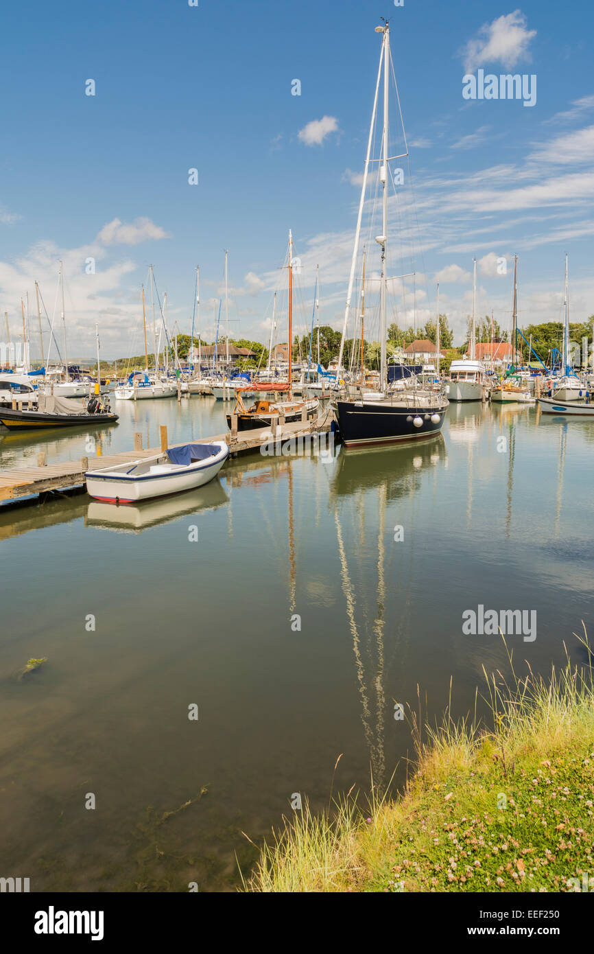 Birdham Pool Marina, Birdham, West Sussex, southern England Stock Photo ...