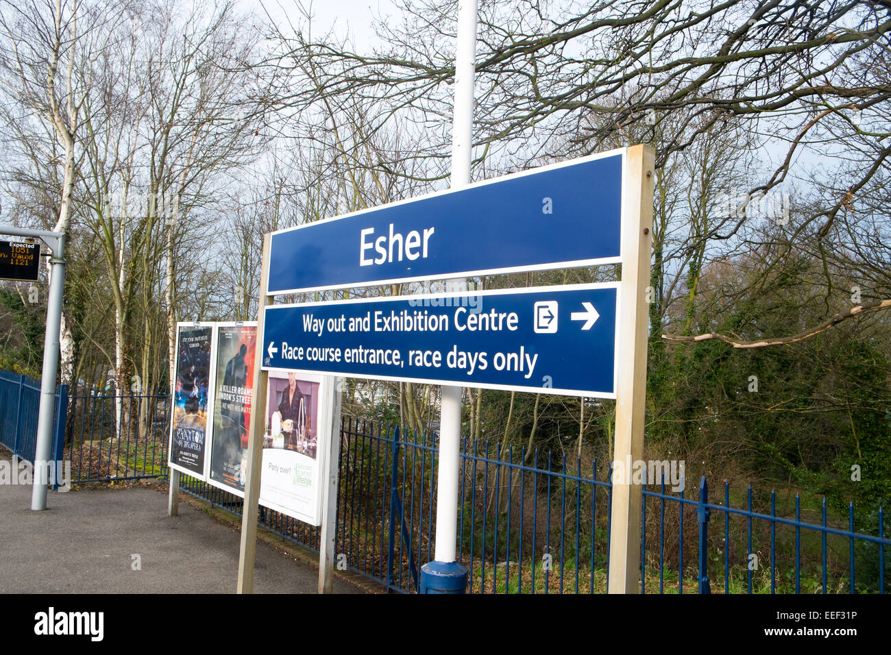 Esher railway train station in Surrey,England Stock Photo - Alamy