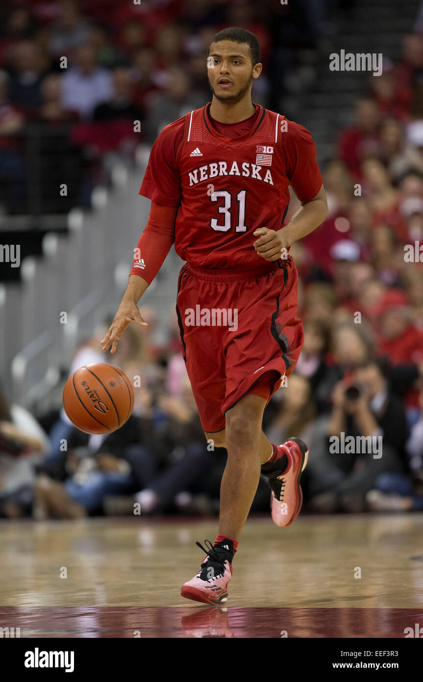 January 15, 2015: Nebraska Cornhuskers guard/forward Shavon Shields #31 ...