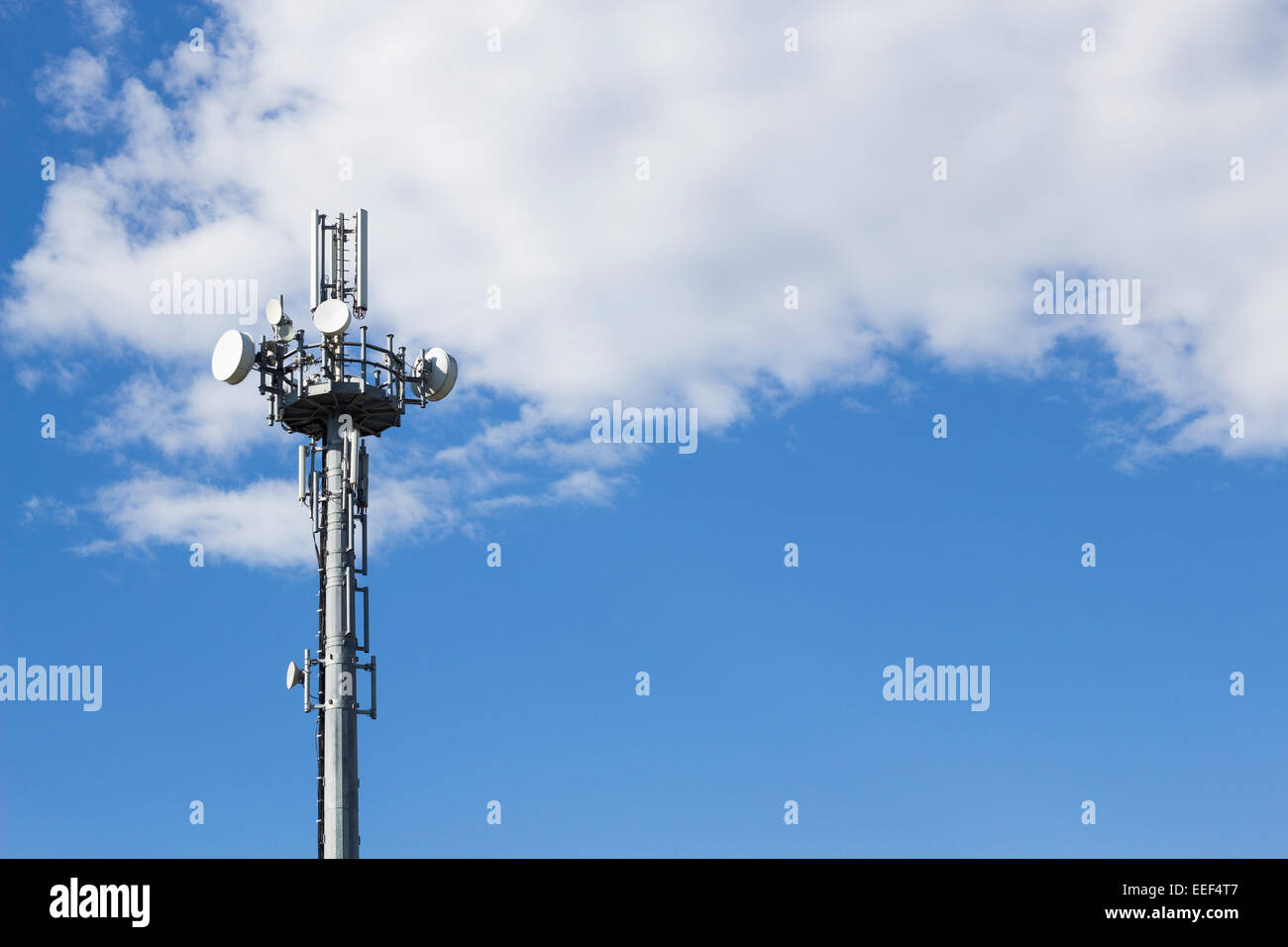 A Communications tower on top of a building Stock Photo - Alamy