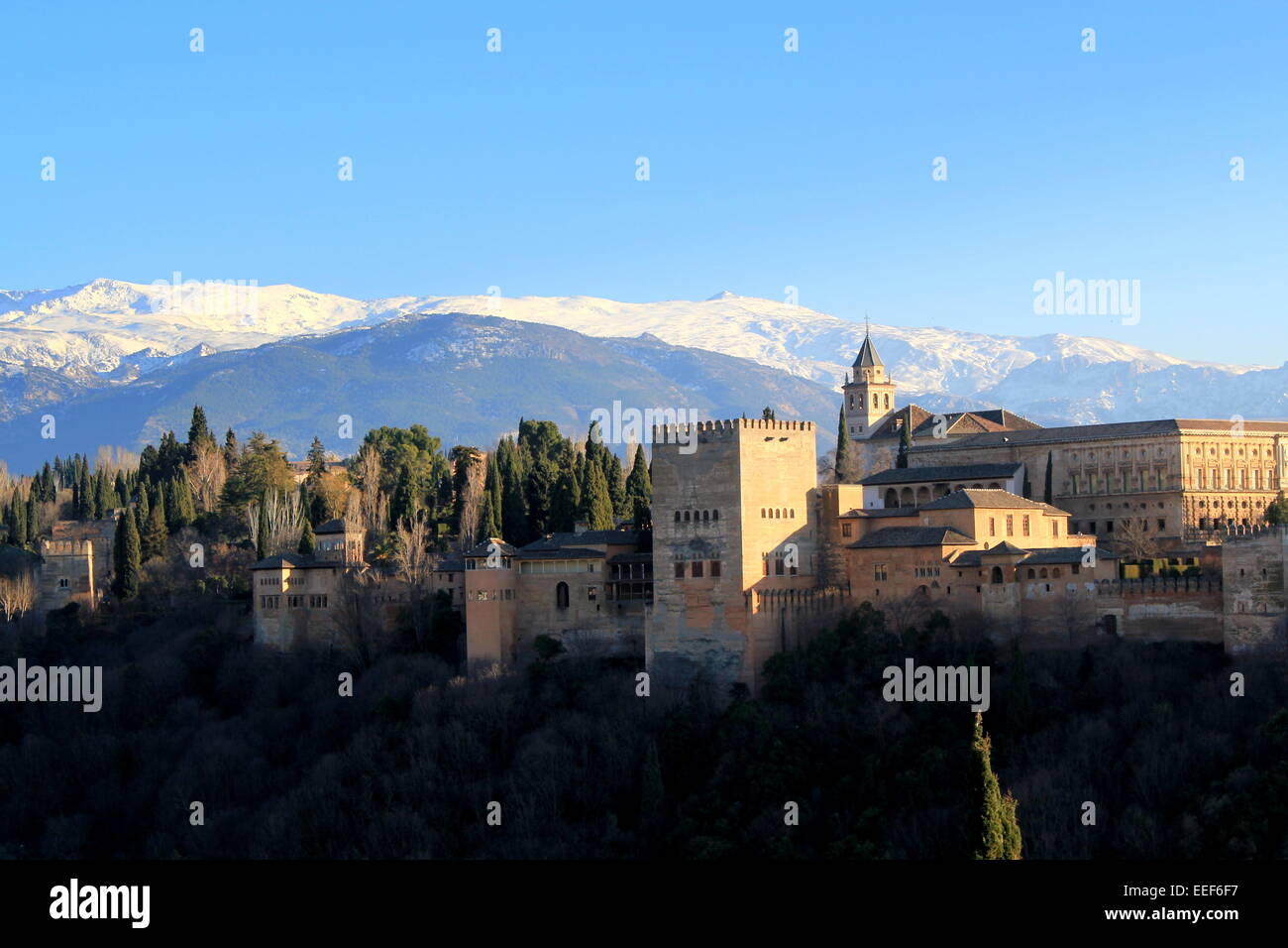 Alhambra palace granada winter hi-res stock photography and images - Alamy