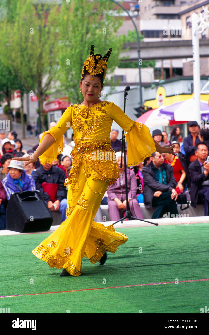 Malaysian Dancer in Traditional Costume dancing at Multicultural ...