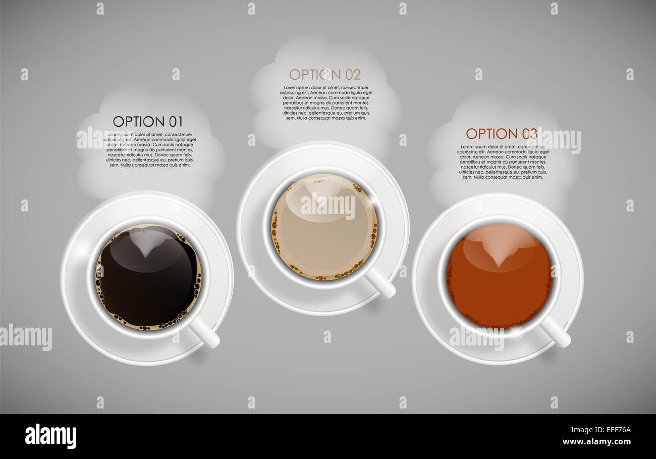 Coffee Infographic Templates for Business Vector Illustration. E Stock ...
