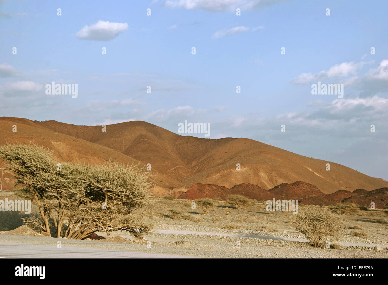 Sultanat Oman Reisen Landschaft Berge Strasse Piste Hajar al-Sharqi ...