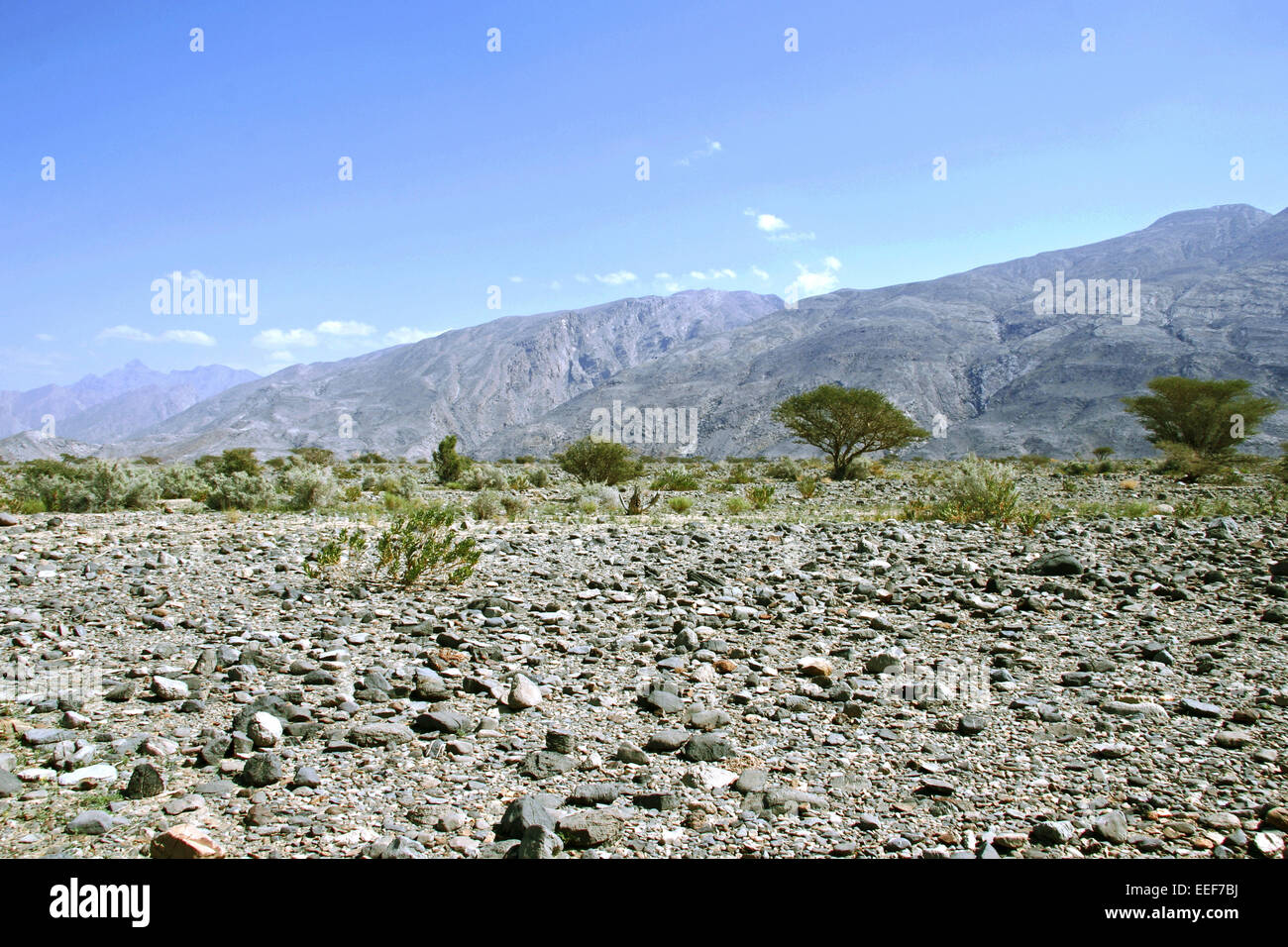 Sultanat Oman Reisen Wadi Mistal Berge Landschaft Hajar Gebirge ...