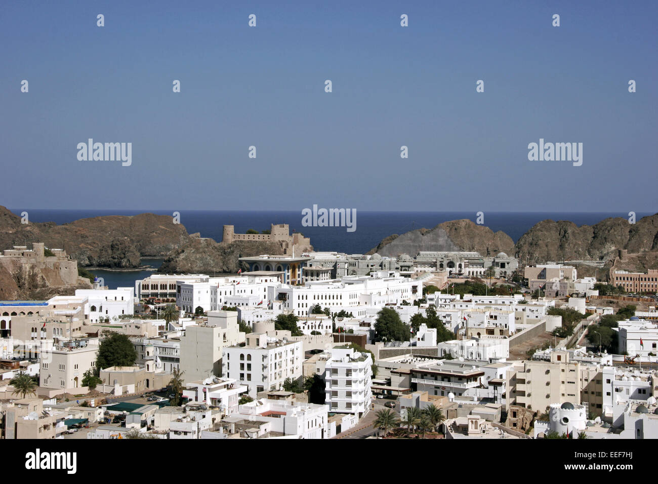 Oman Muscat Maskat Masquat Centrum Stadtmitte Stadtansicht Altstadt ...