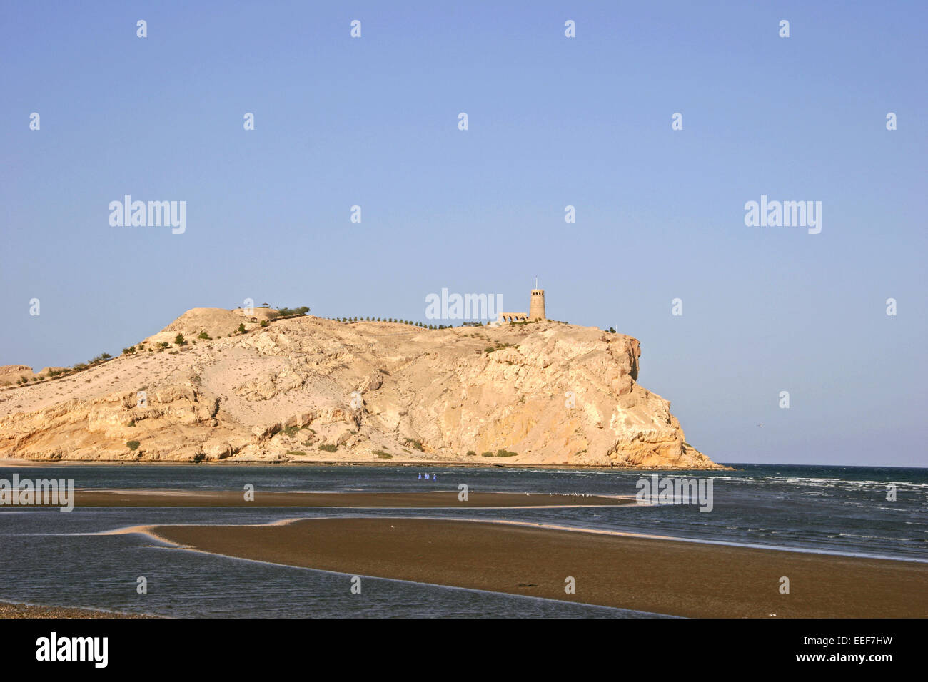 Sultanat Oman Reisen Strand Felsen Insel Al Sawadi Resort Ras al-Sawadi ...