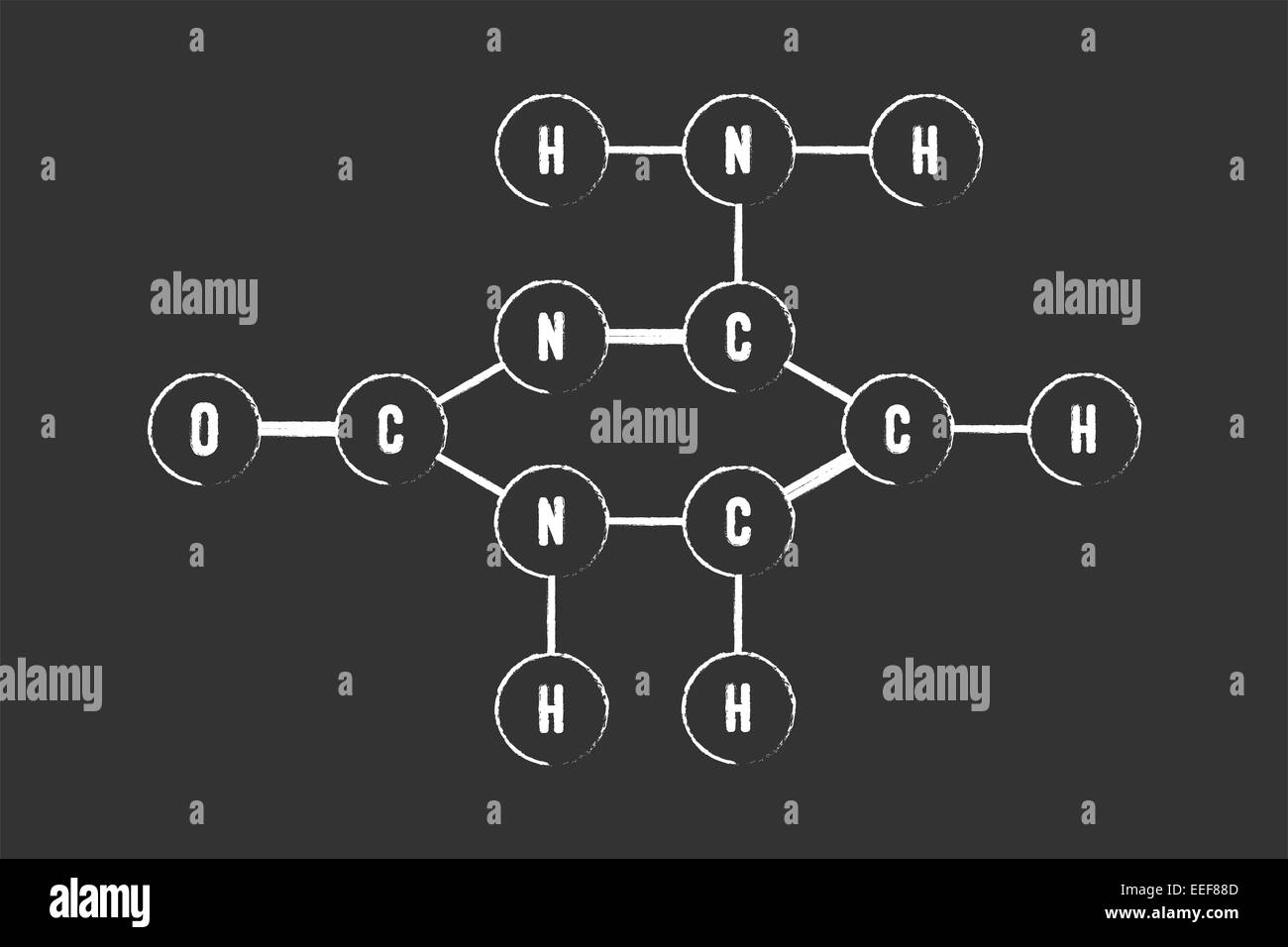 Chemical Formula Of DNA Component On Blackboard Stock Photo - Alamy