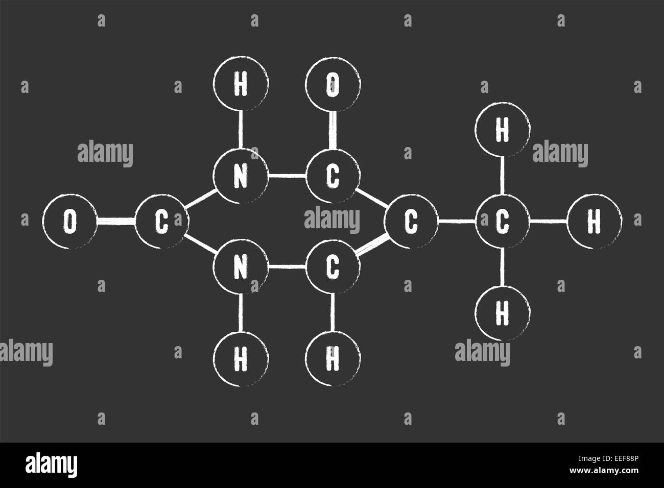 Chemical Formula Of DNA Component On Blackboard Stock Photo - Alamy
