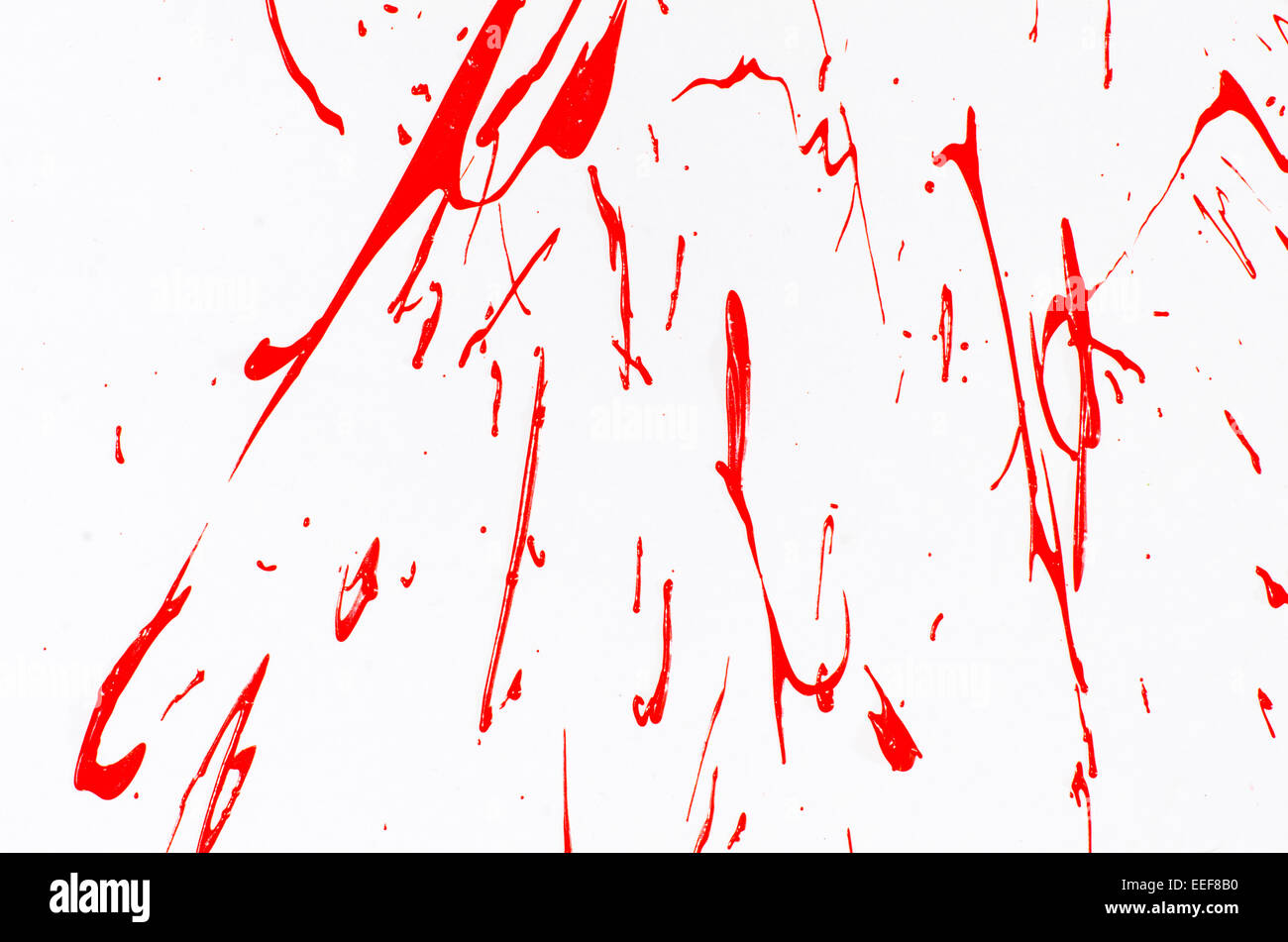 red paint splash on white background Stock Photo - Alamy