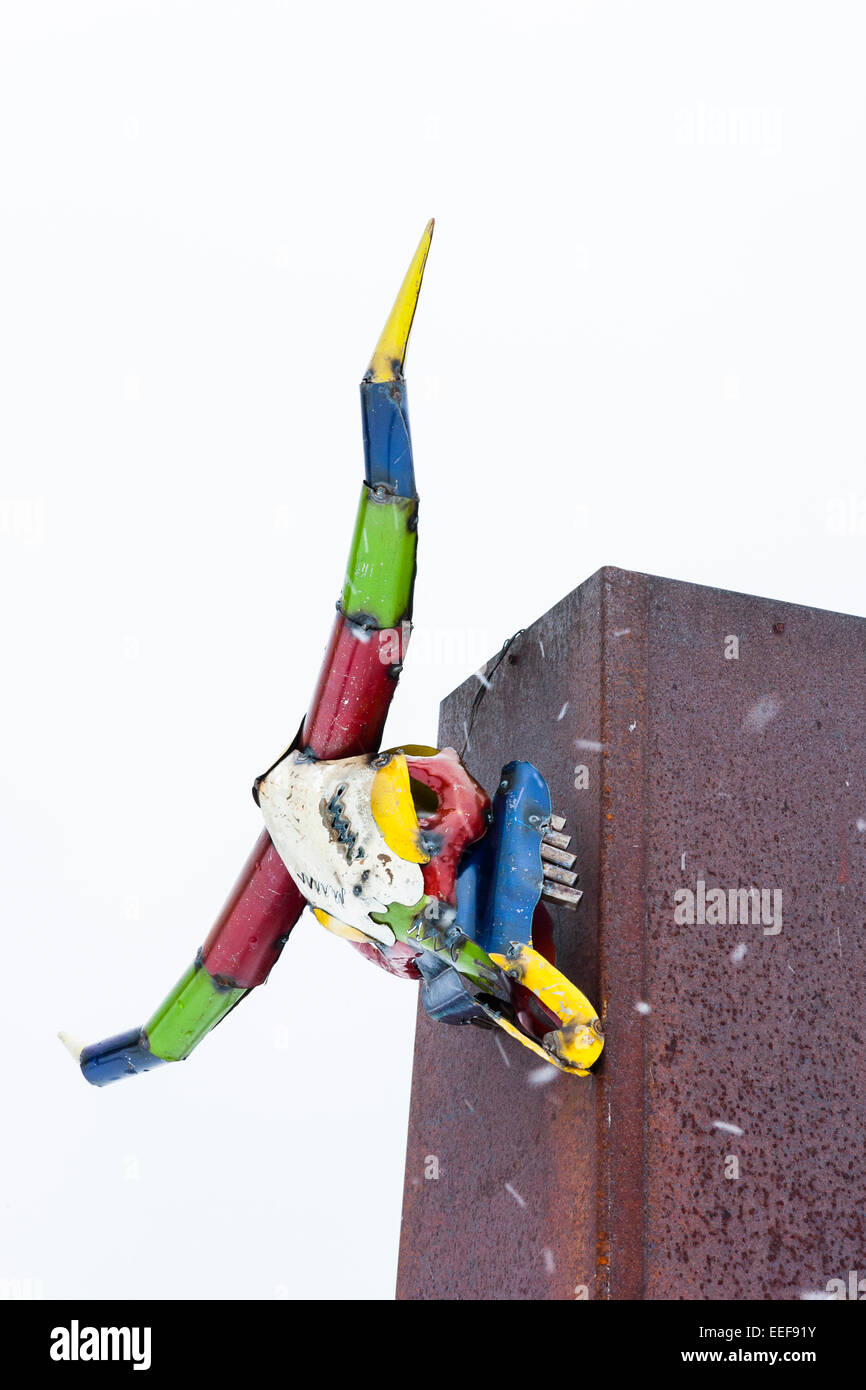 YELLOWSTONE, USA Artist's interpretation of deer skull Stock Photo - Alamy