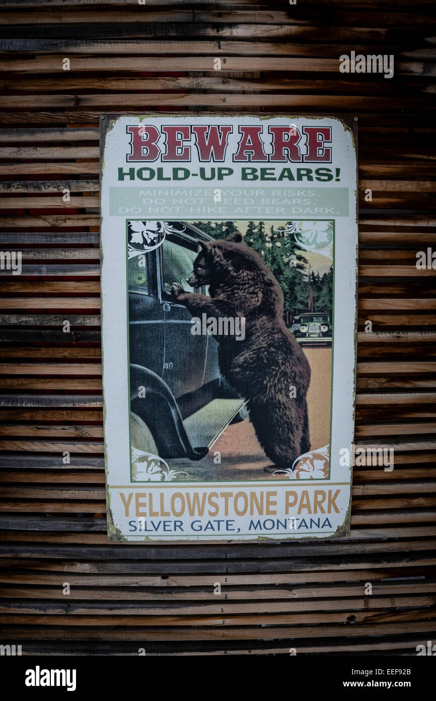 Bears warning sign hi-res stock photography and images - Alamy