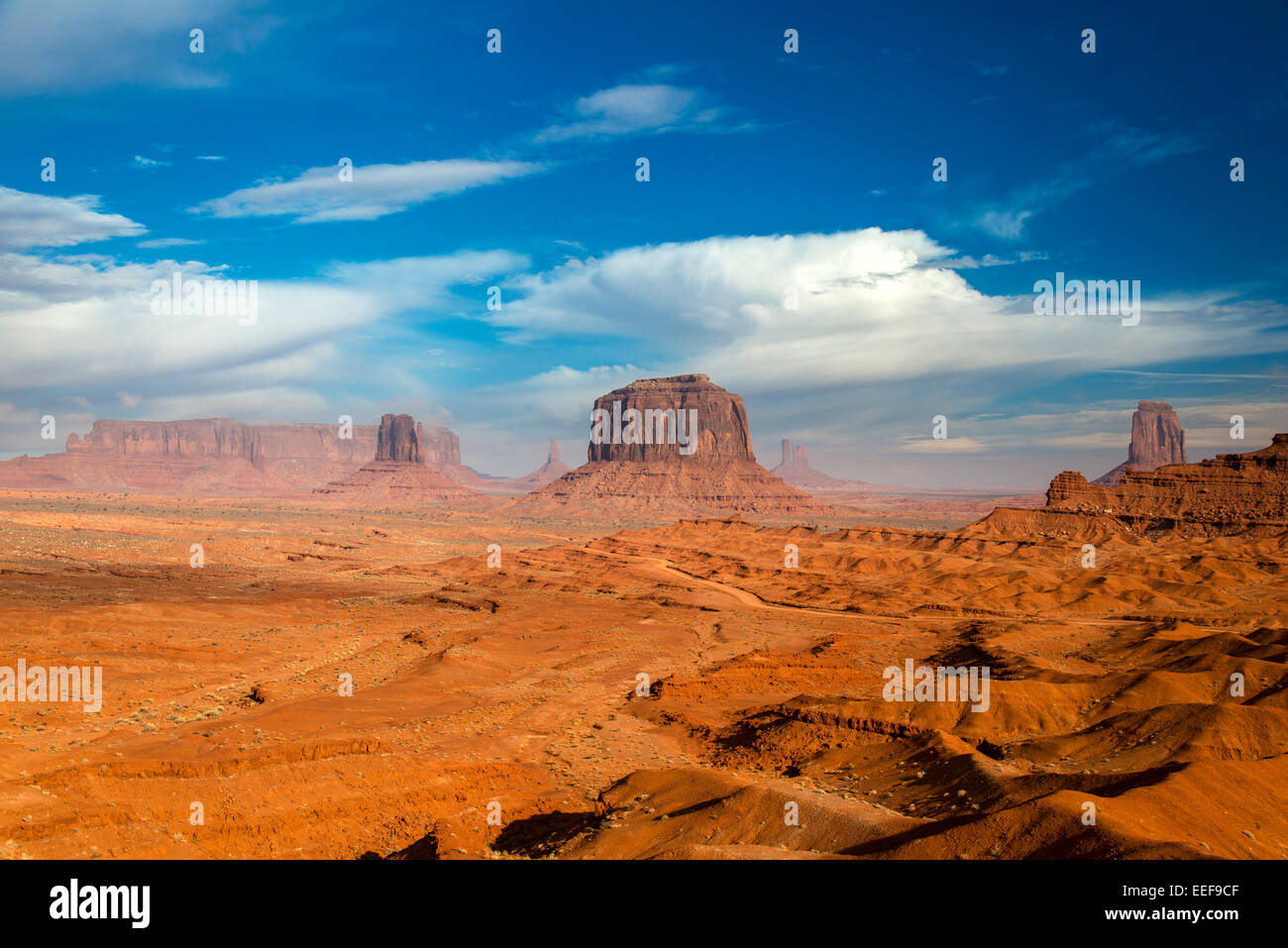 View over West Mitten Butte and Merrick Butte from John Ford's Point ...