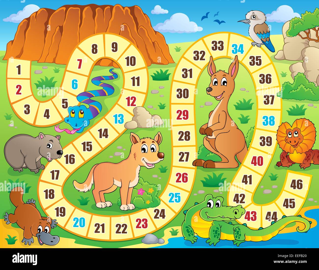 Board game theme image 3 - picture illustration Stock Photo - Alamy
